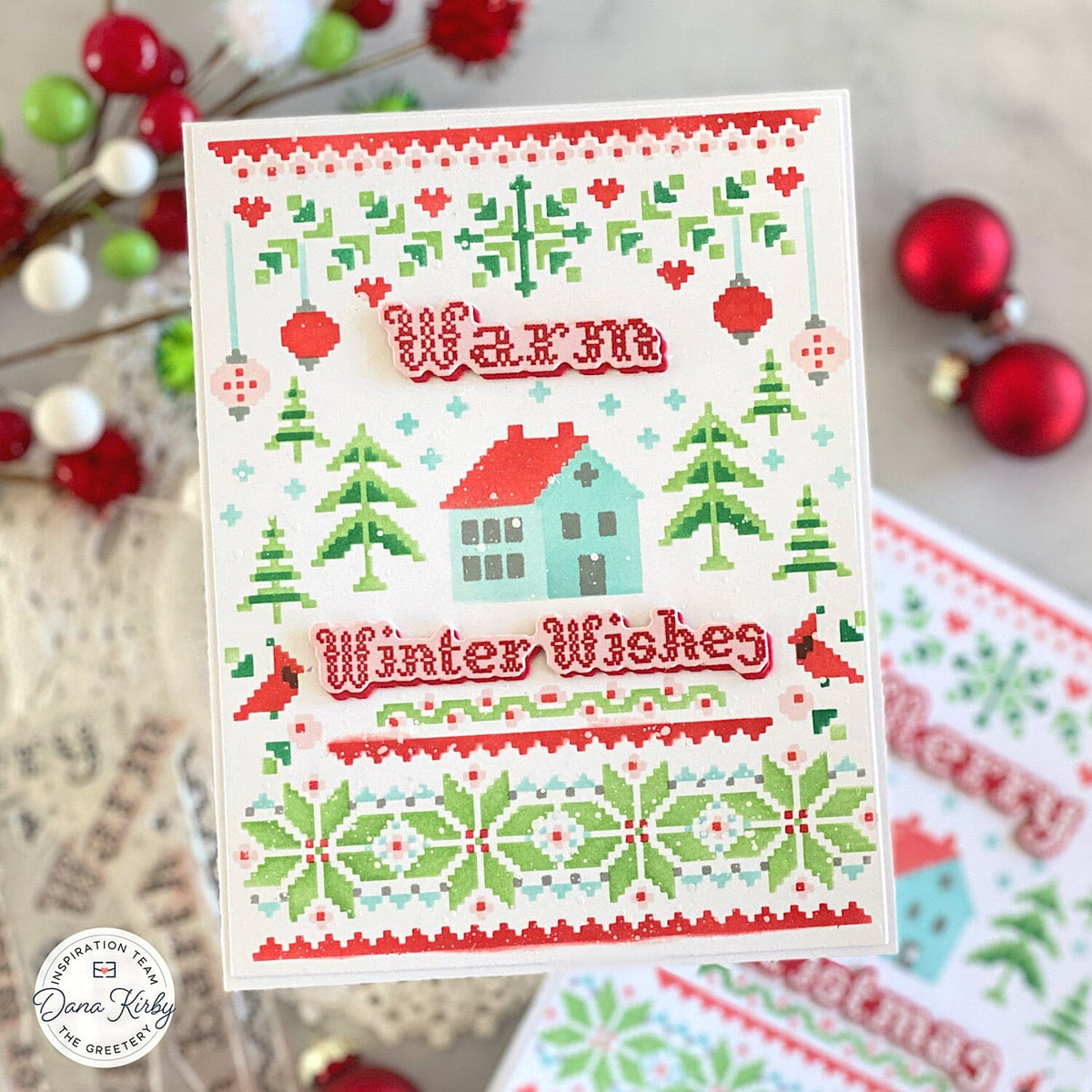 Christmas Sampler Stencil – The Greetery
