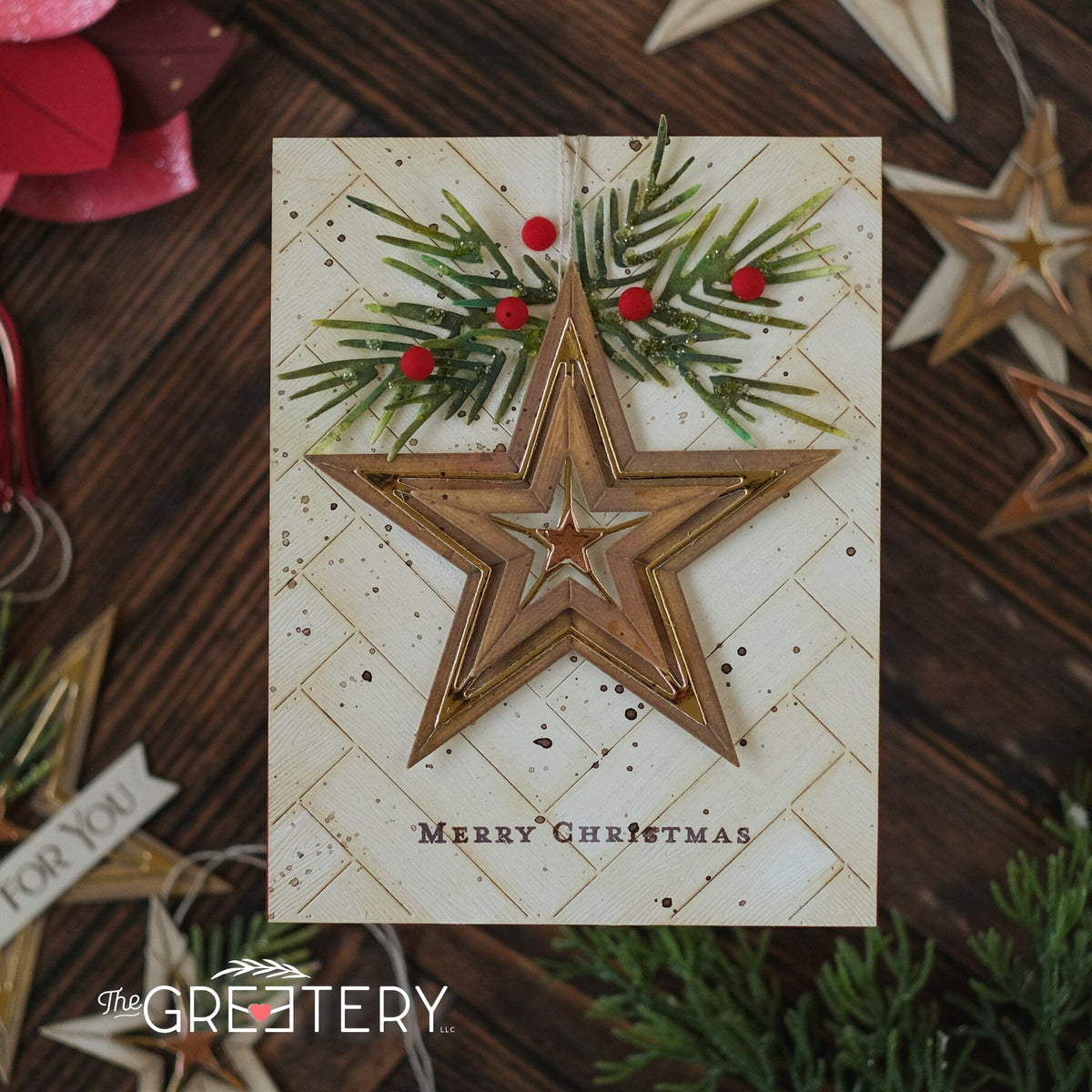 Rustic Star Large Die – The Greetery