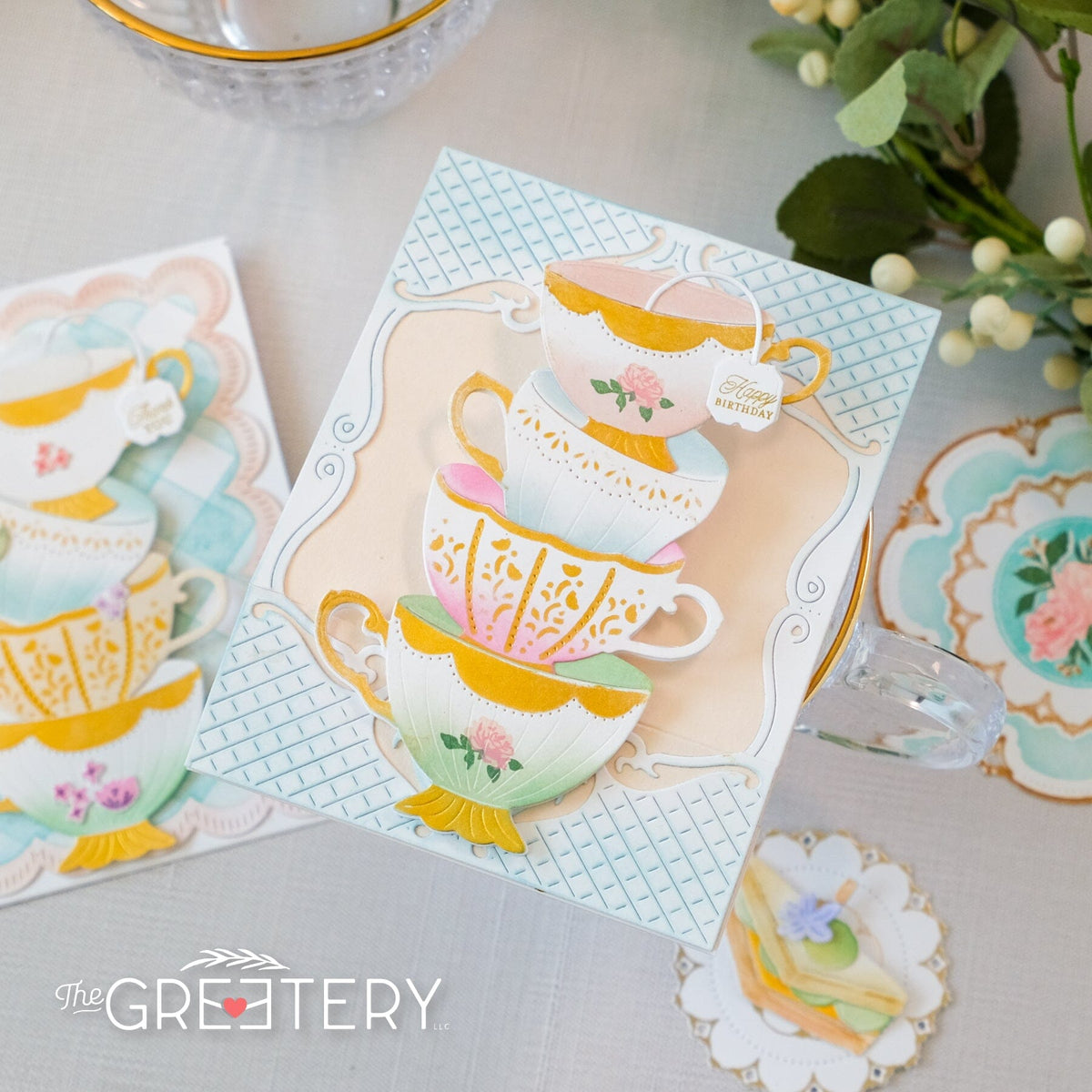 Sips Tea Stamp + Cut Combo – The Greetery