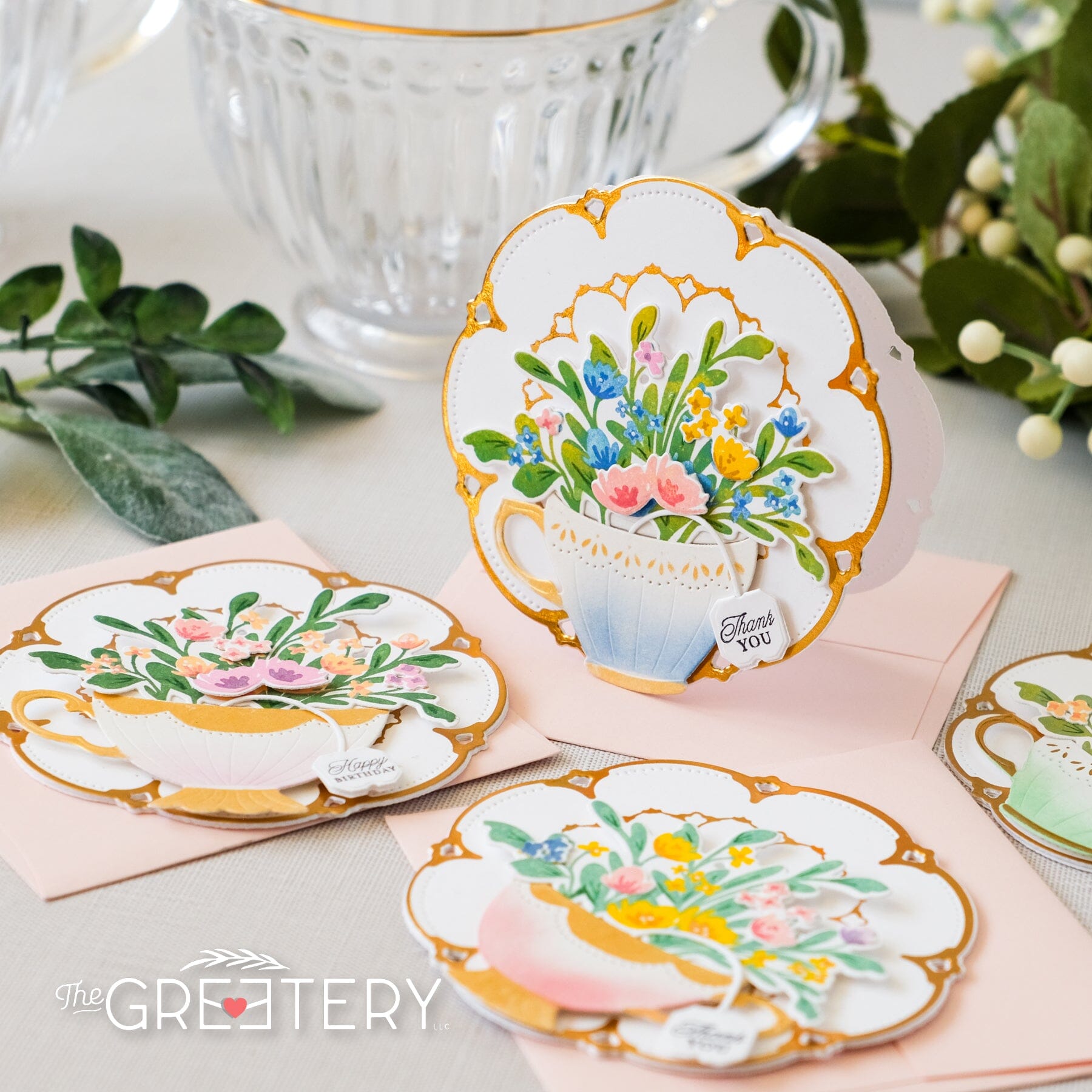 Sips Tea Stamp + Cut Combo – The Greetery