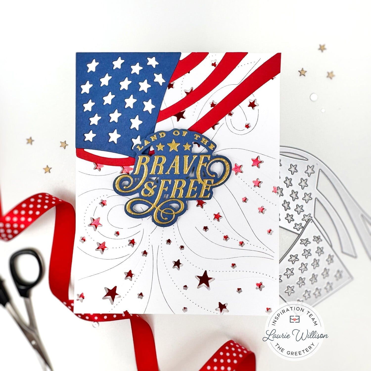 Wave the Flag Border Die – The Greetery