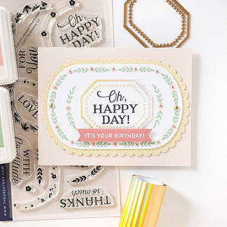 Capsule Collection Floral Borders Stamp Set – The Greetery