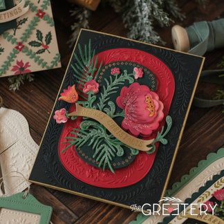 Rosemal Reflections Embossing Folder – The Greetery
