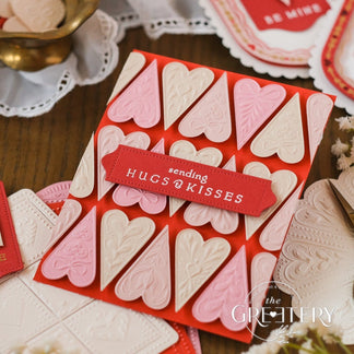 Shortbread Shapes: Scalloped Hearts Embossing Folder – The Greetery