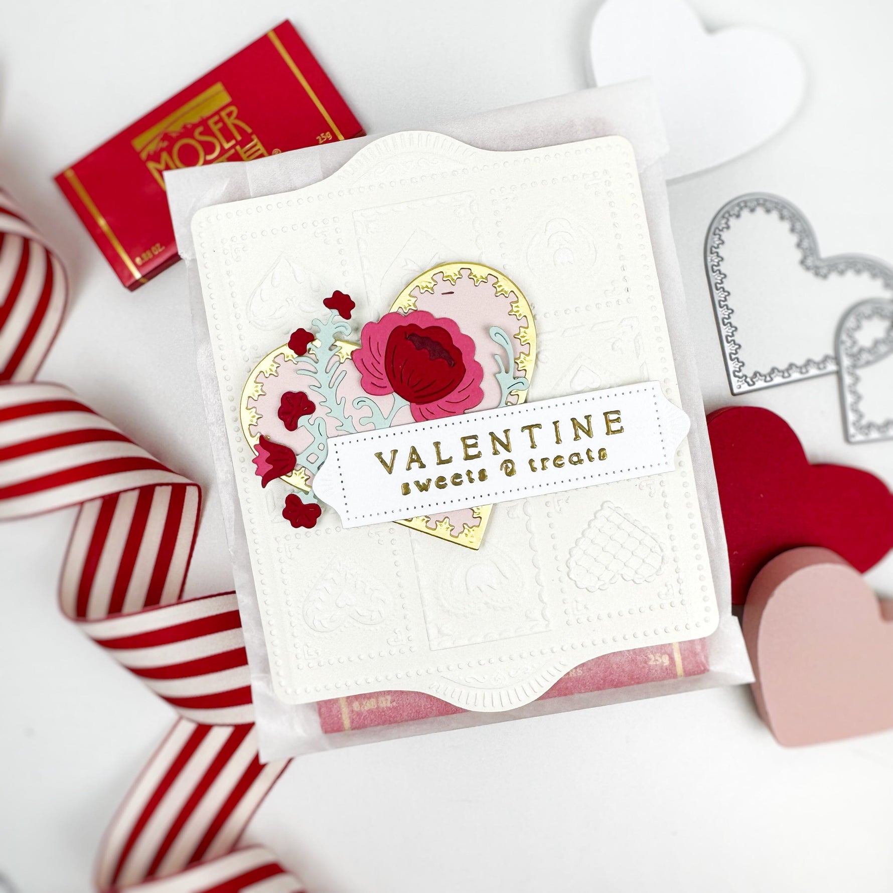 Shortbread Shapes: Rectangle Hearts Embossing Folder – The Greetery