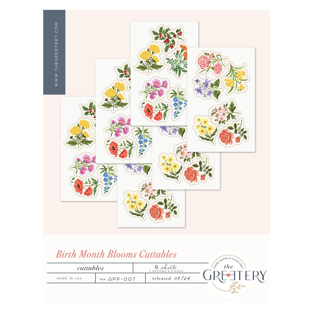 Birth Month Blooms Cuttables – The Greetery