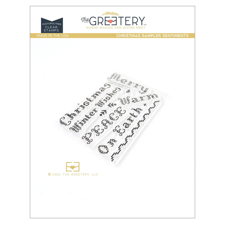 Christmas Sampler Sentiments Stamp Set – The Greetery
