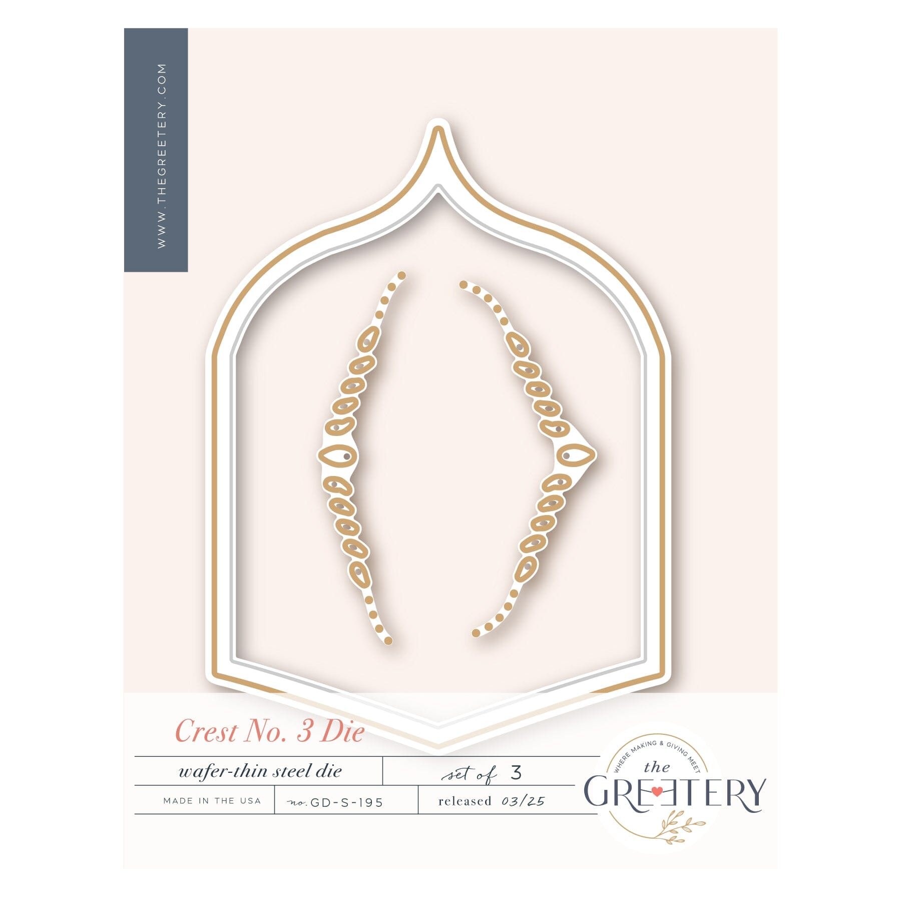 Crest No 3 Die – The Greetery
