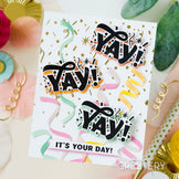 Four Square Birthday Tags Stamp Set – The Greetery