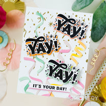 Four Square Birthday Tags Stamp Set – The Greetery