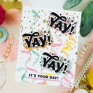 Four Square Birthday Tags Stamp Set – The Greetery