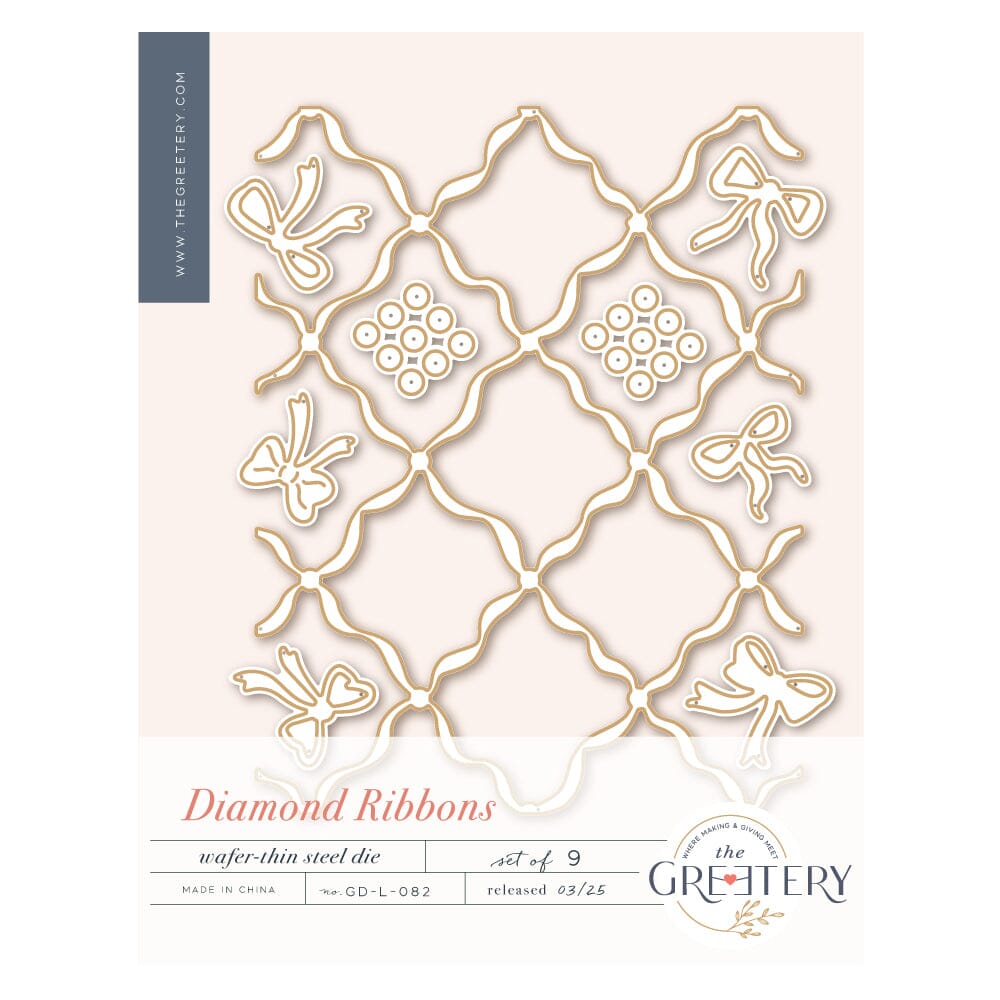 Diamond Ribbons Die – The Greetery