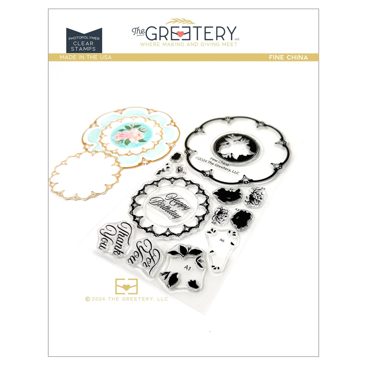 Fine China Stamp Set – The Greetery