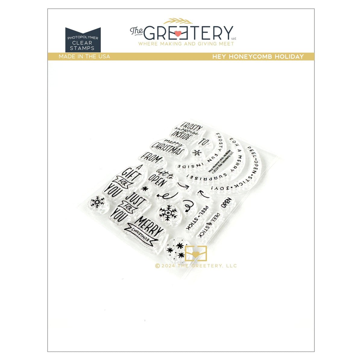 Hey Honeycomb Holiday Stamp Set – The Greetery