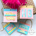 Four Square Birthday Tags Stamp Set – The Greetery