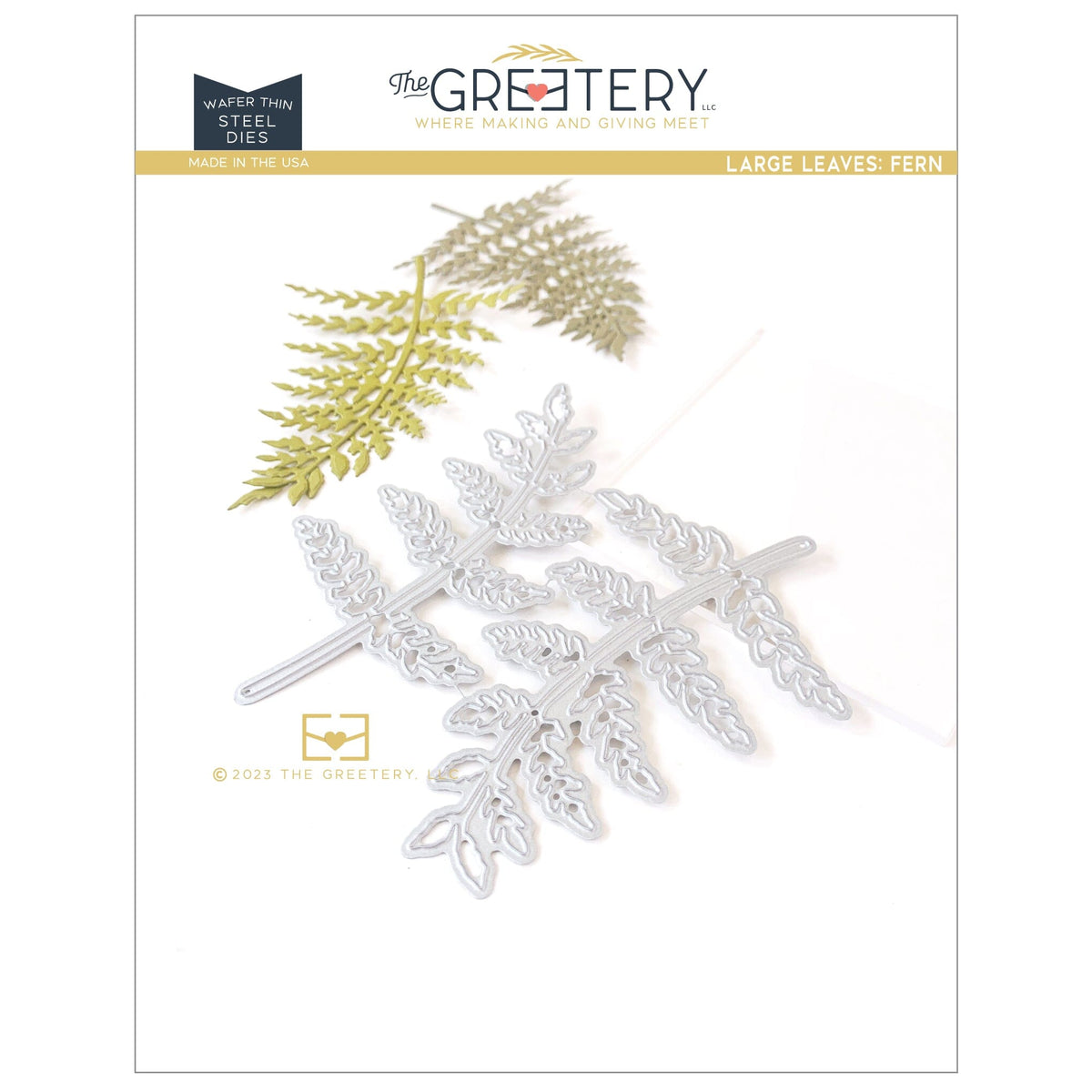 Large Leaves: Fern Die – The Greetery