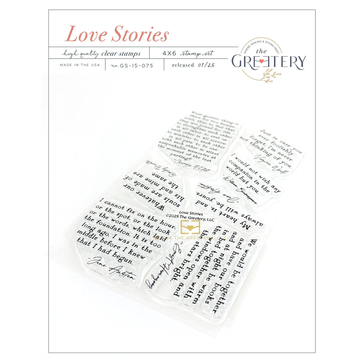 Love Stories Stamp Set – The Greetery