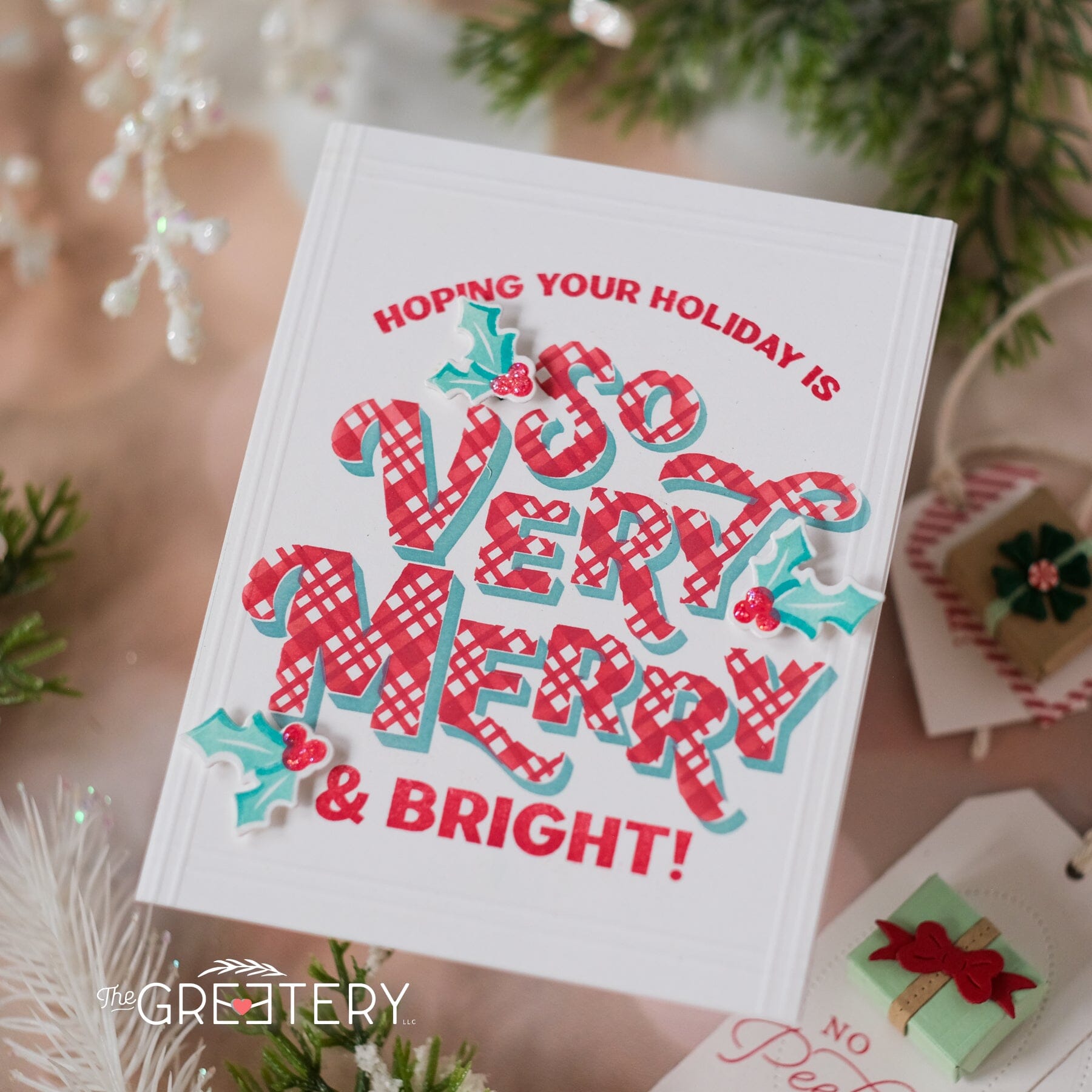 Plaid Tidings: Very Merry Stencil – The Greetery