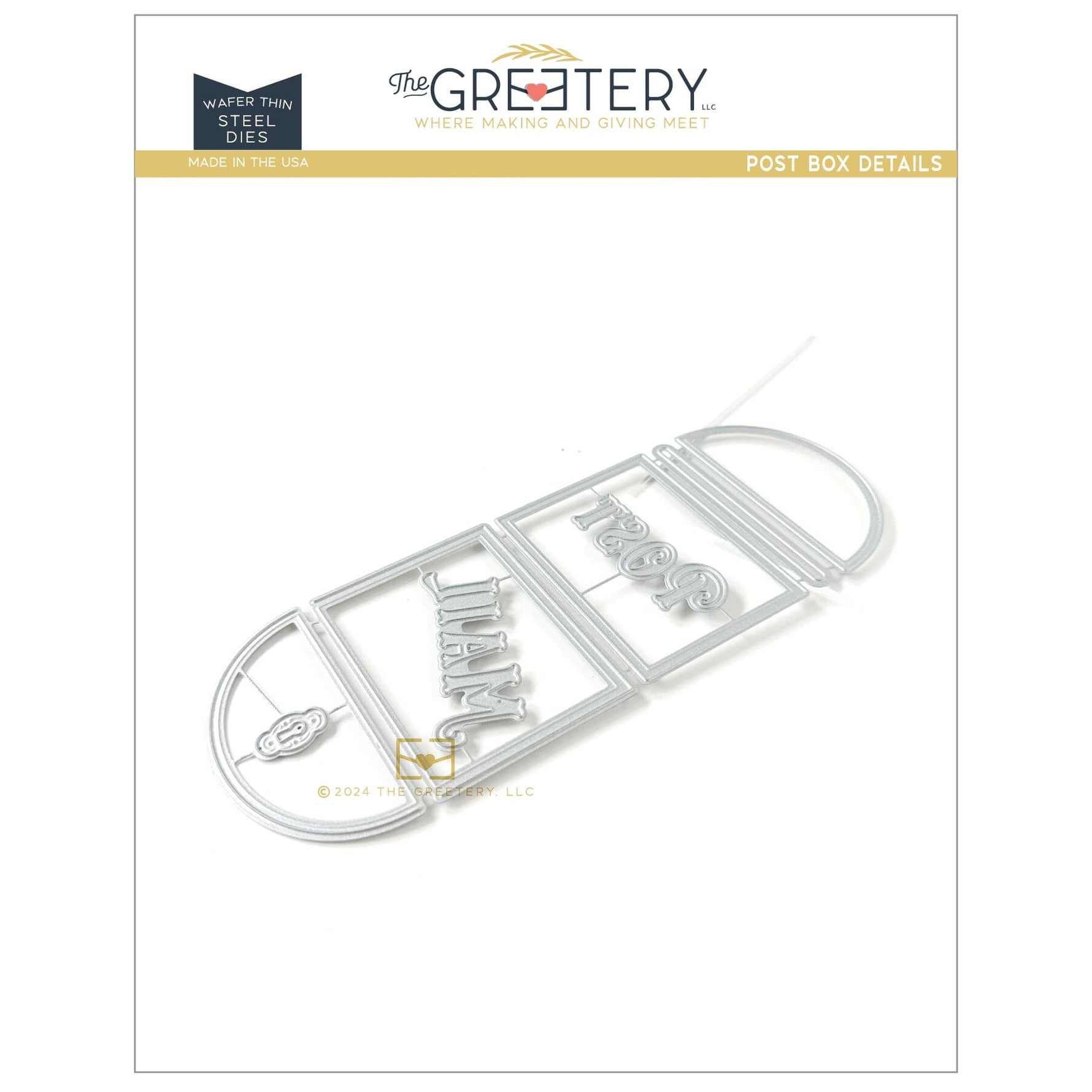 Post Box Details Die – The Greetery