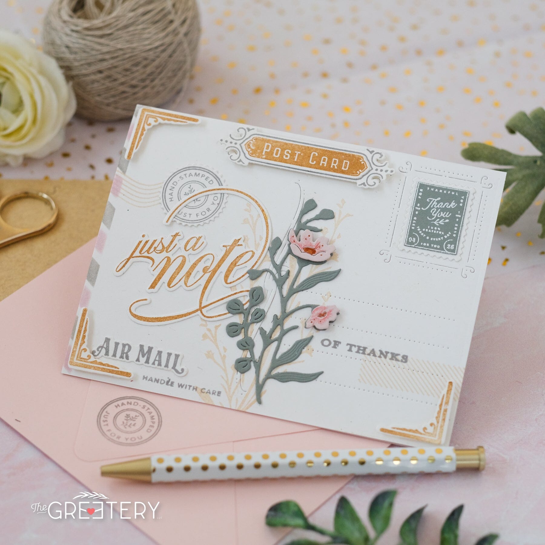 Postcard Details Pierce Plate – The Greetery