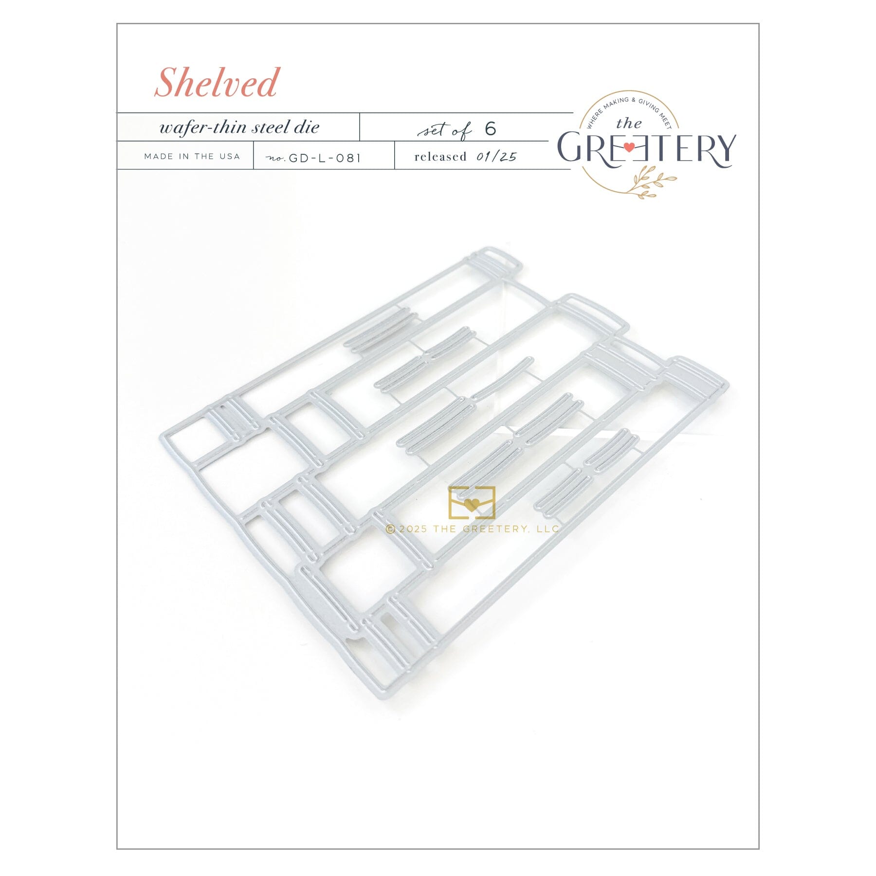 Shelved Die – The Greetery