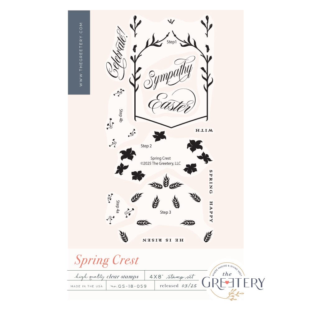 Spring Crest Stamp Set – The Greetery