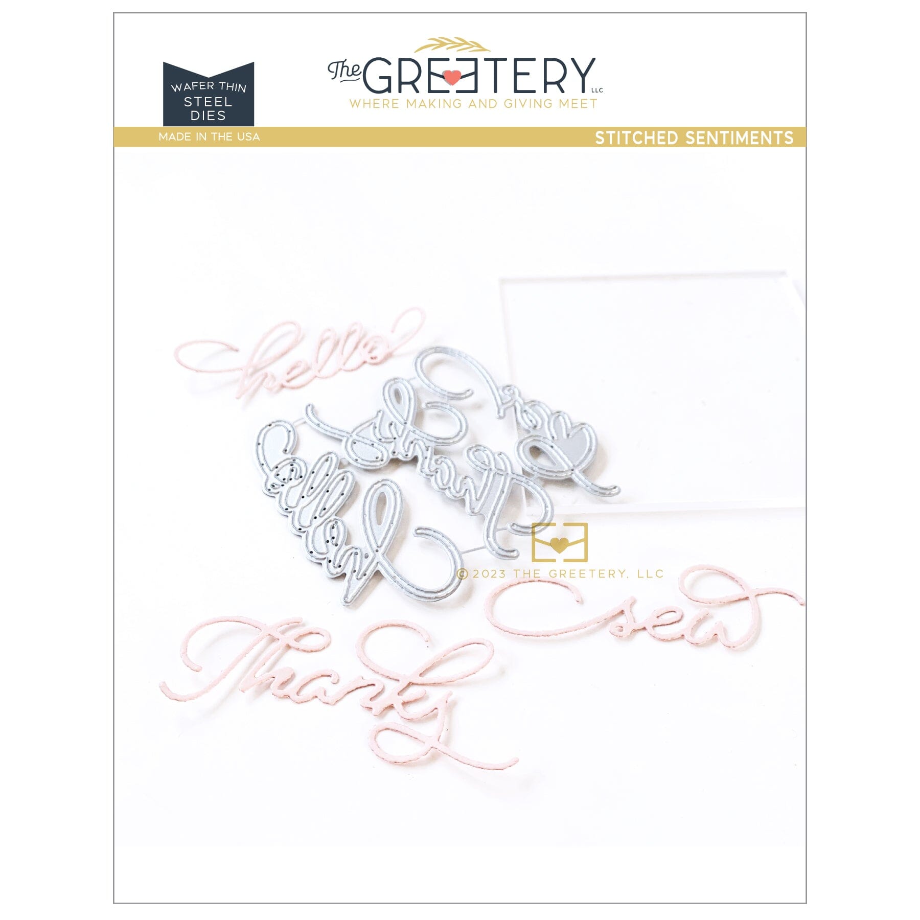 Stitched Sentiments Die – The Greetery