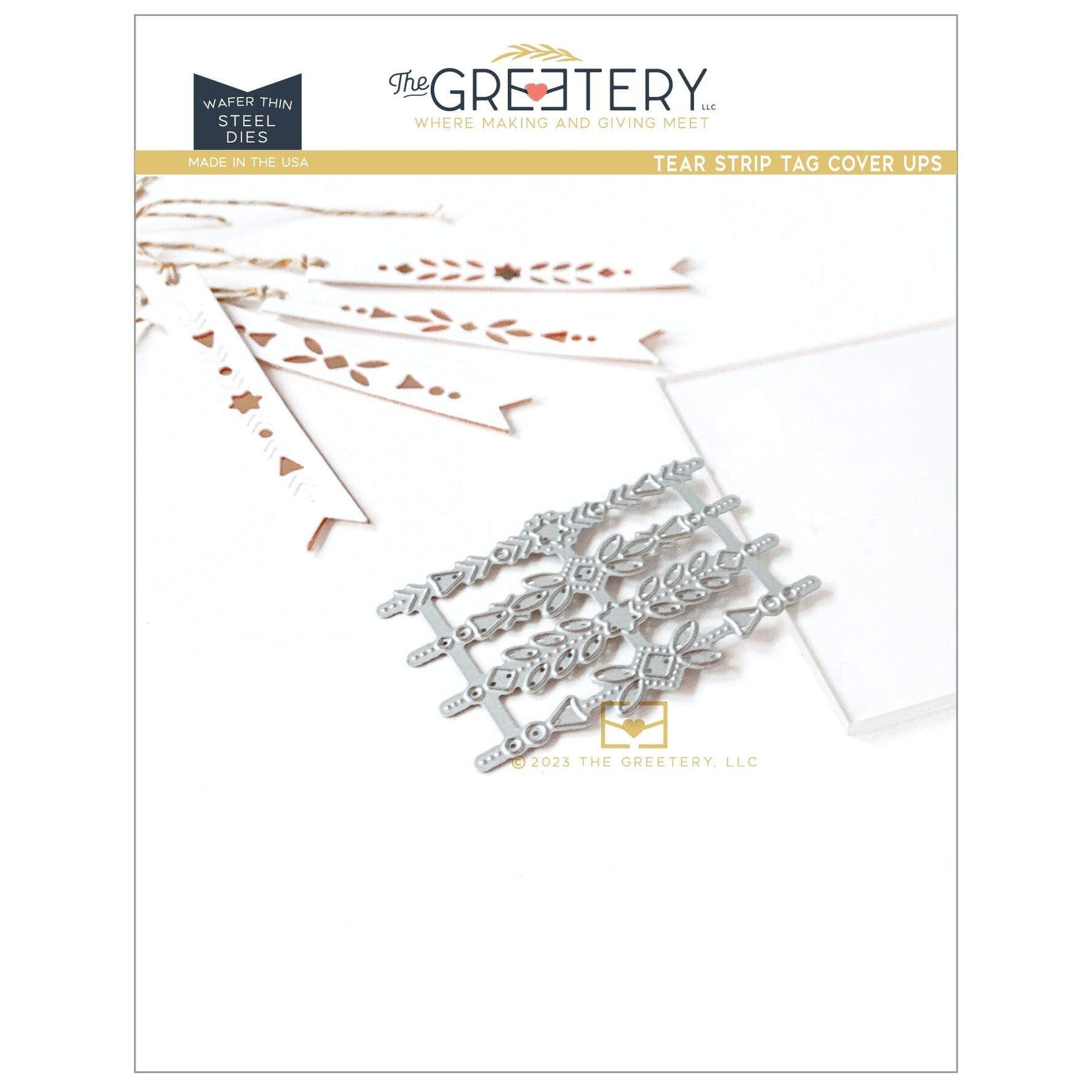 Tear Strip Tag Cover Ups Die – The Greetery