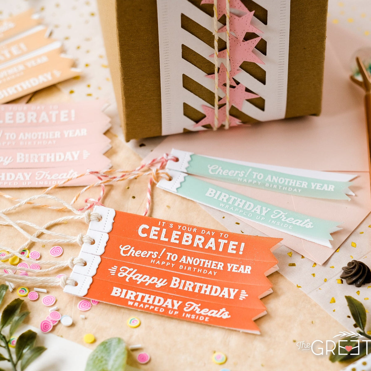 Tear Strip Tags: Birthday Stamp Set – The Greetery