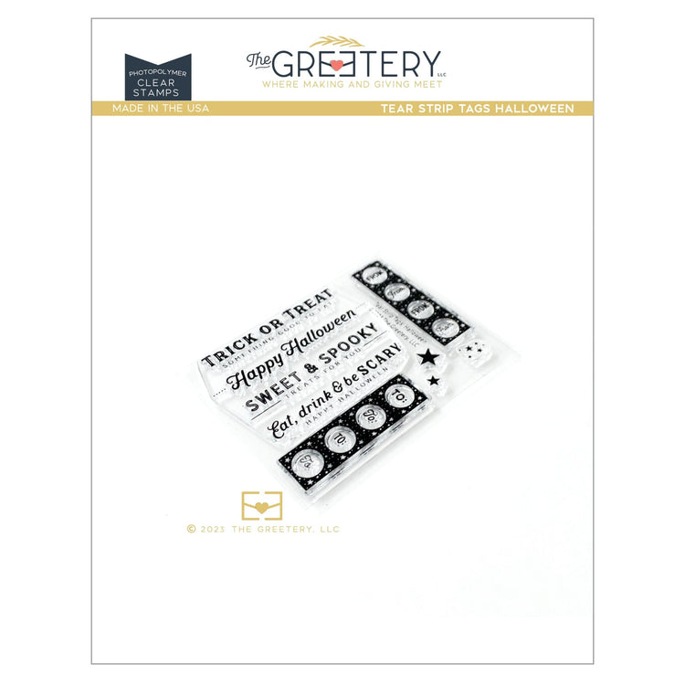 Tear Strip Tags Halloween Stamp Set – The Greetery