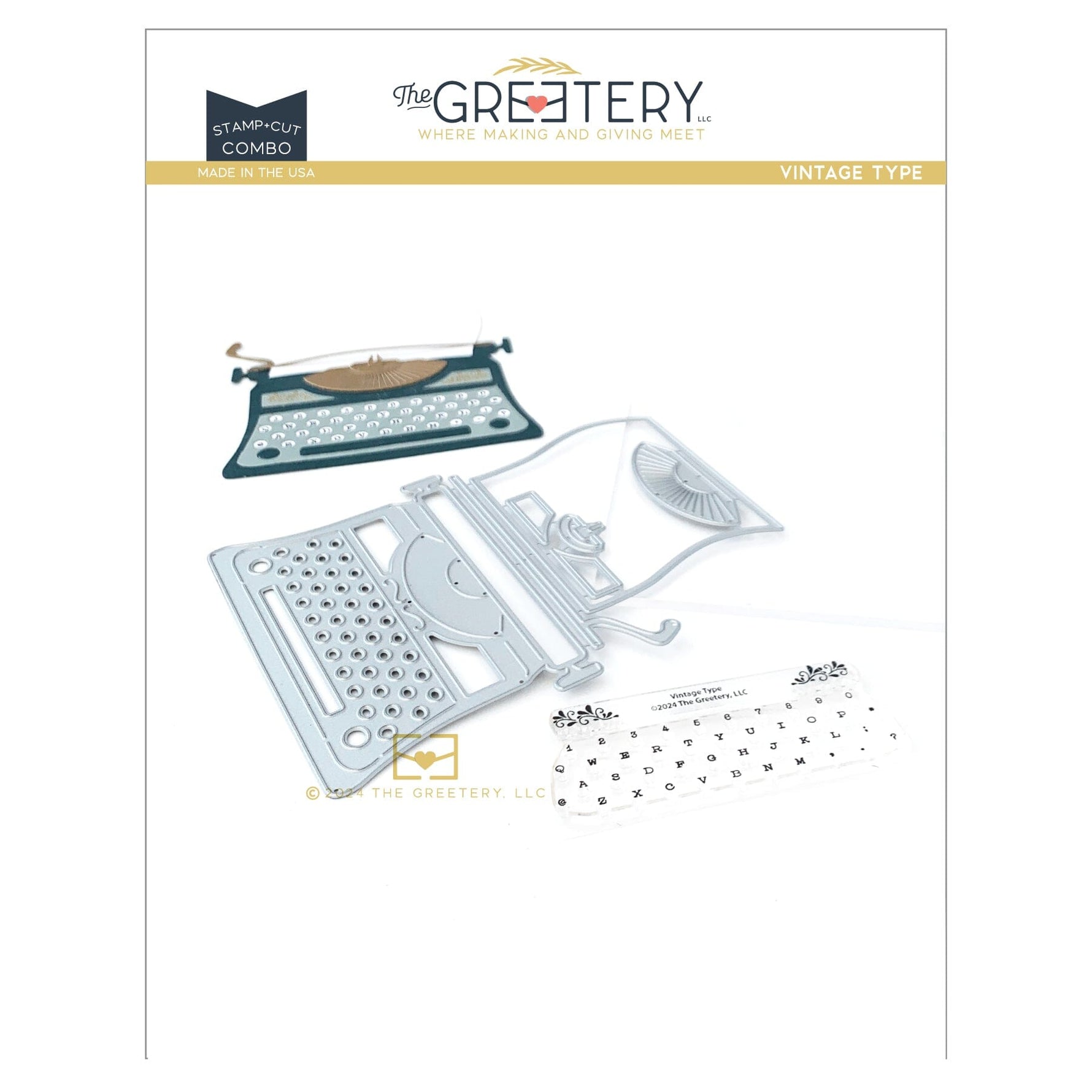 Vintage Type Stamp + Cut Combo – The Greetery