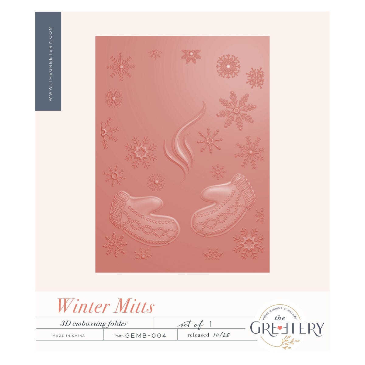 Winter Mitts Embossing Folder – The Greetery
