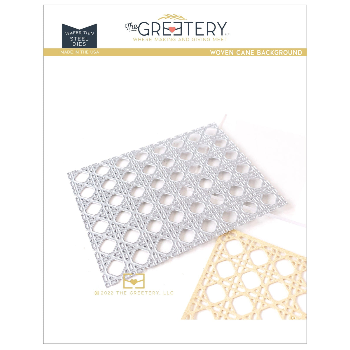 Woven Cane Background Die – The Greetery