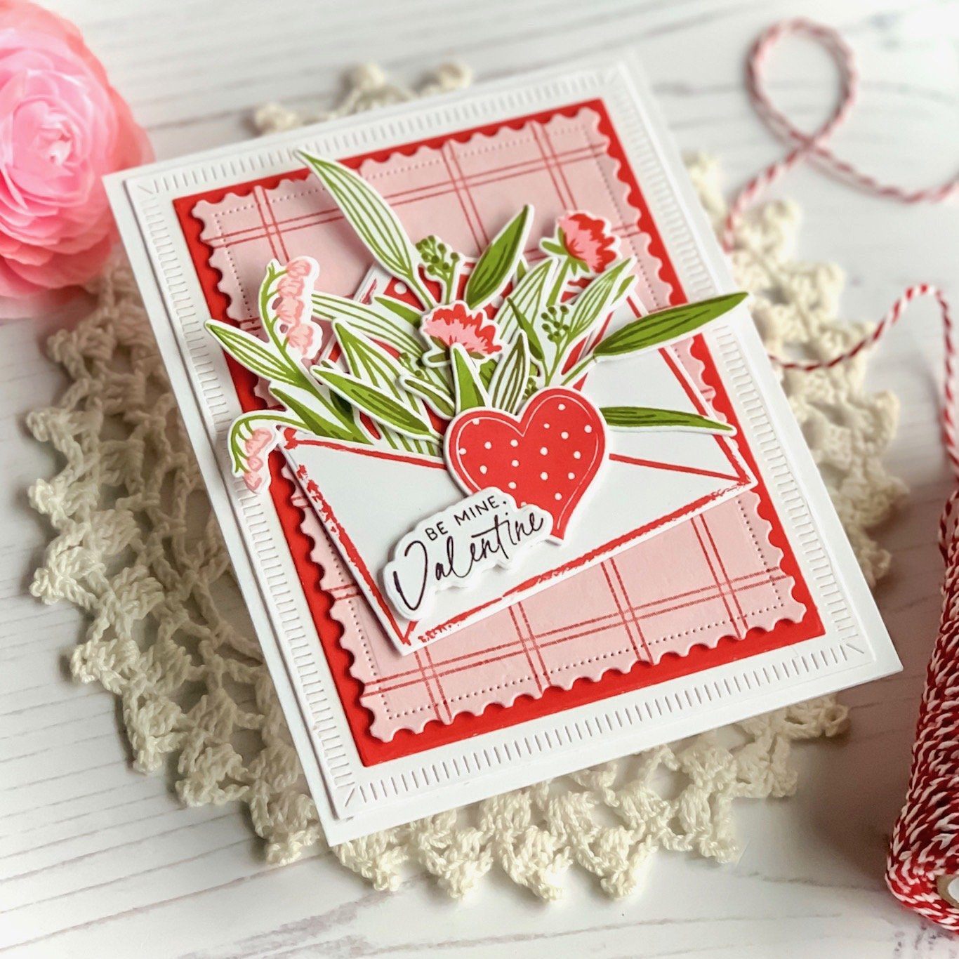 Windowpane Plaid Background Stamp – The Greetery