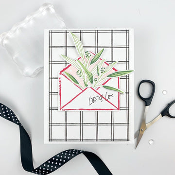 Windowpane Plaid Background Stamp – The Greetery