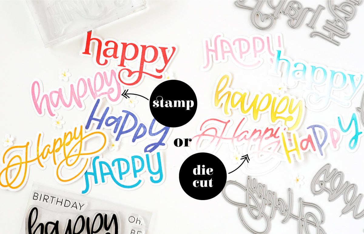All Kinds of Happy Stamp Set – The Greetery