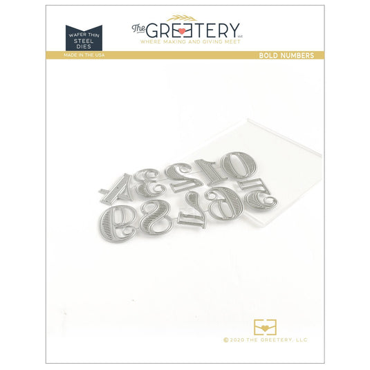 Bold Numbers Die – The Greetery