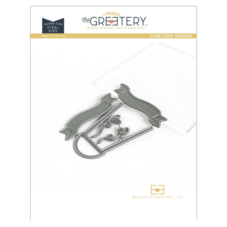 Cake Pops Banner die – The Greetery