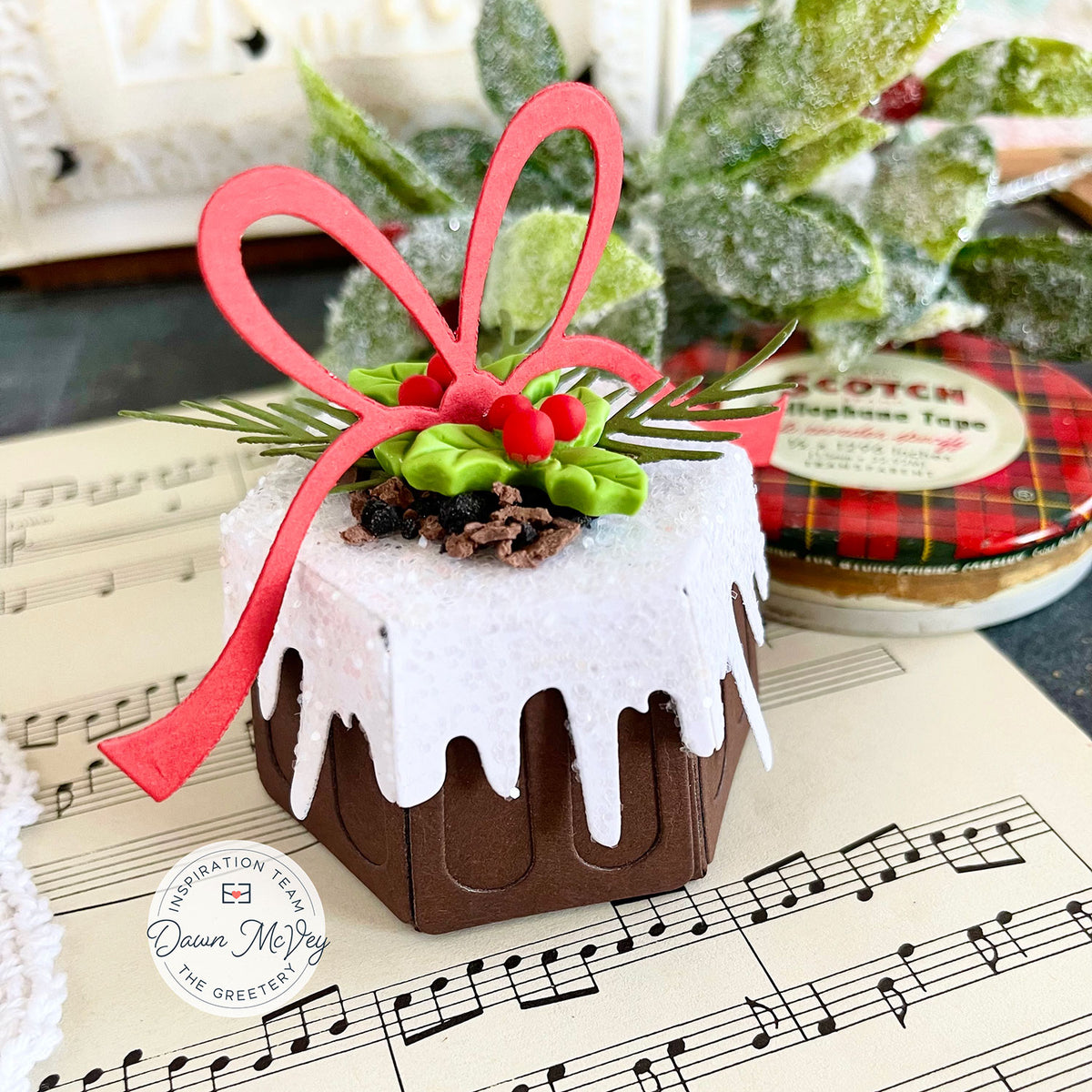 Figgy Pudding Bow Topper Die – The Greetery