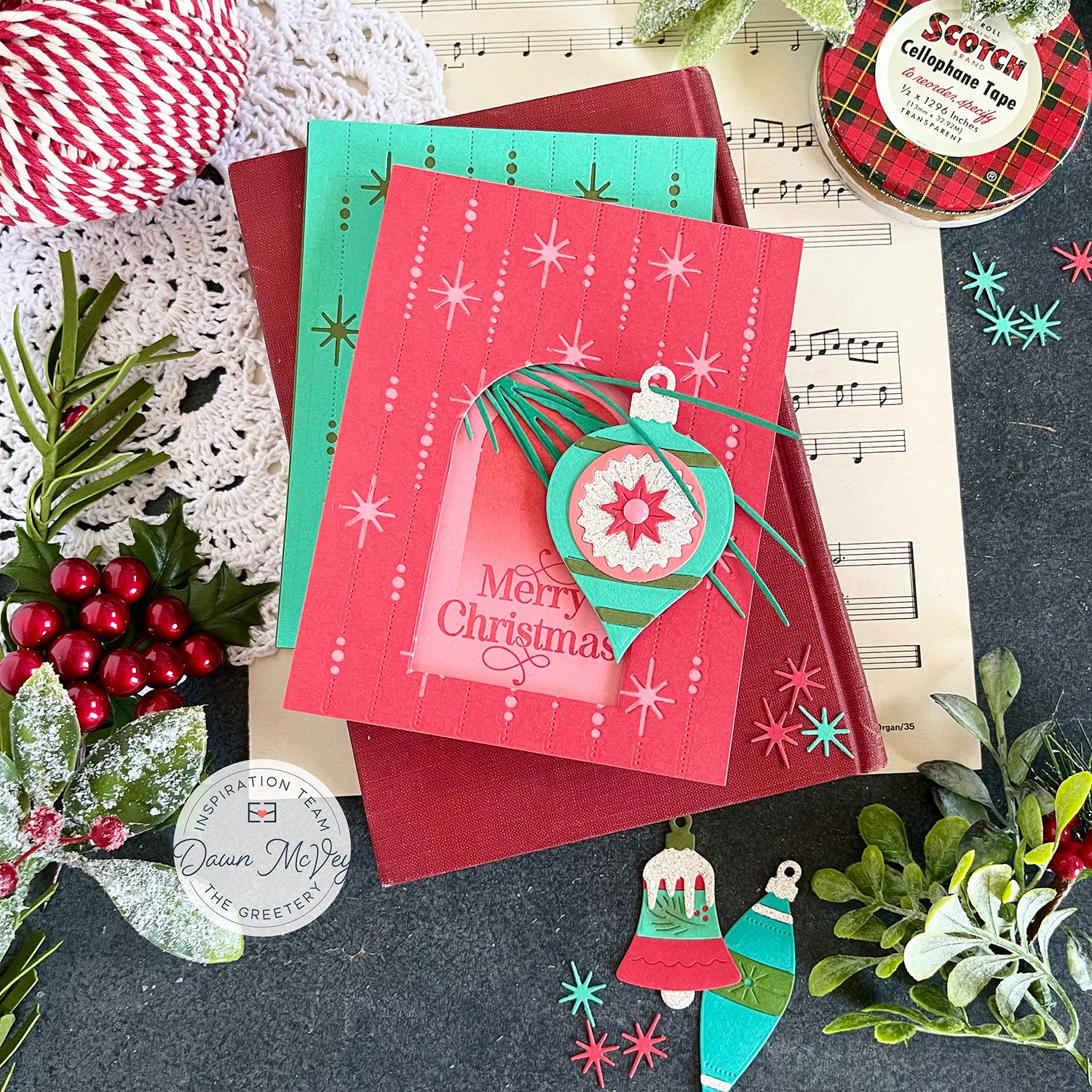 Jumbo Curiosity Teardrop Ornament Die – The Greetery