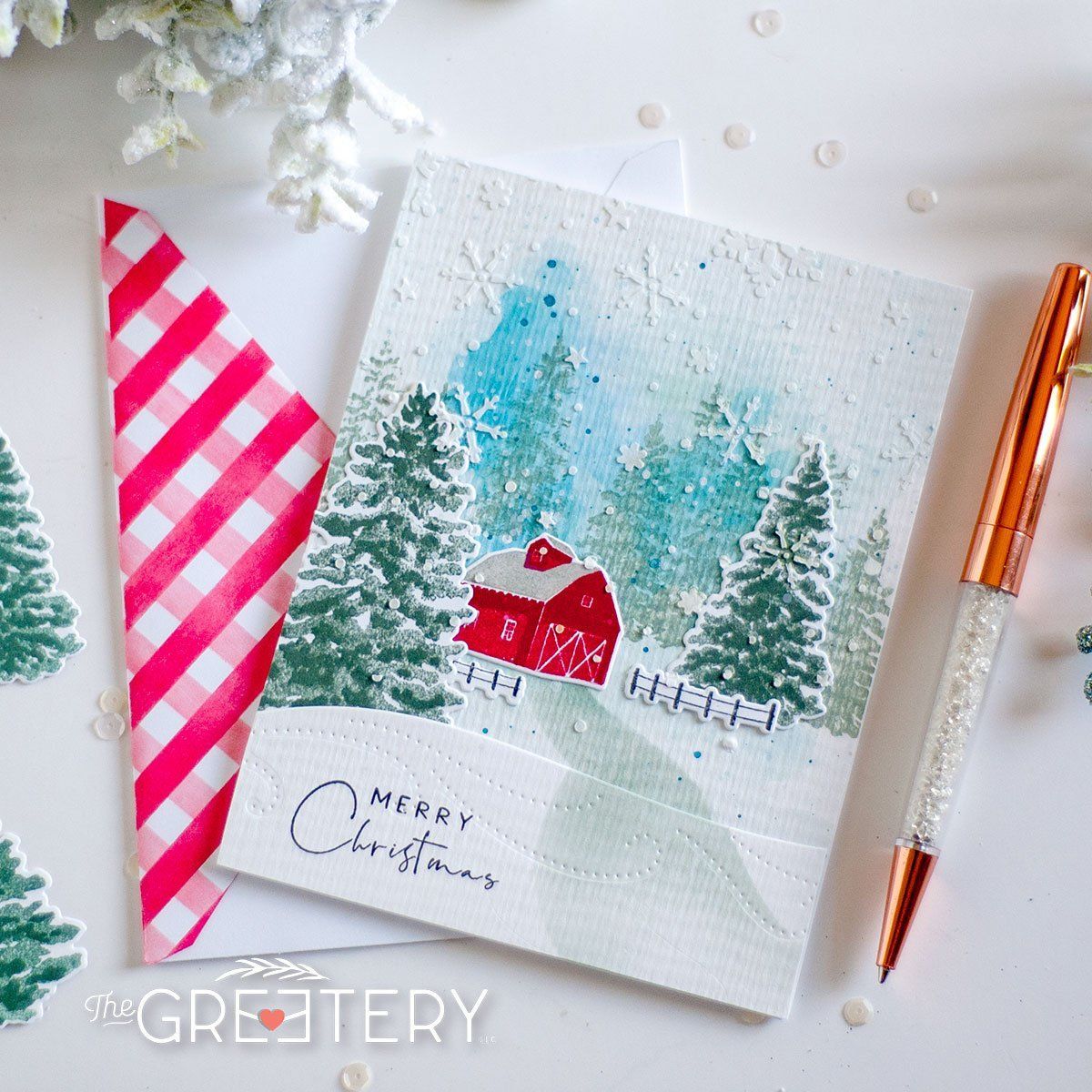 Fir & Foliage No. 2 Stamp Set – The Greetery