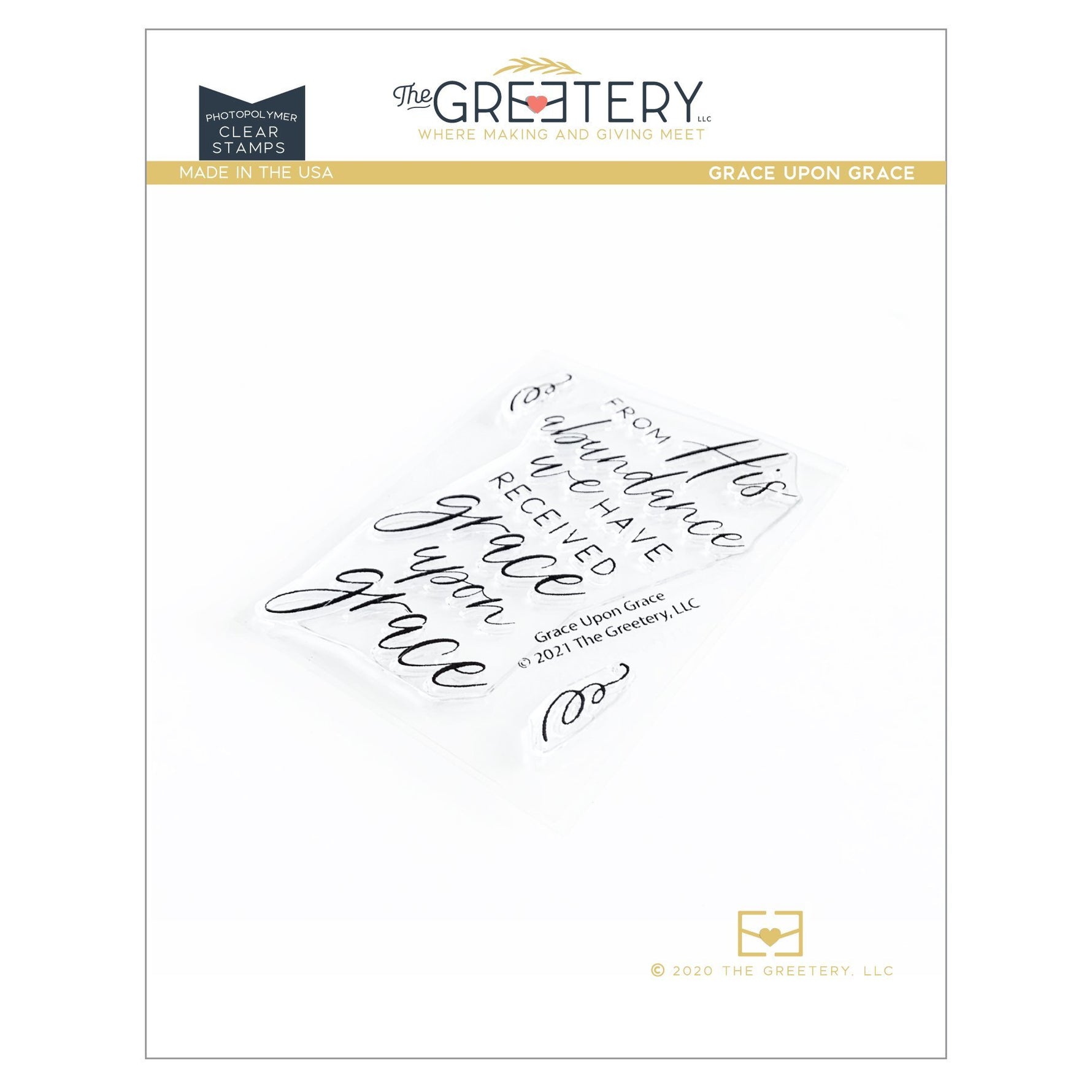 Grace Upon Grace Stamp Set – The Greetery