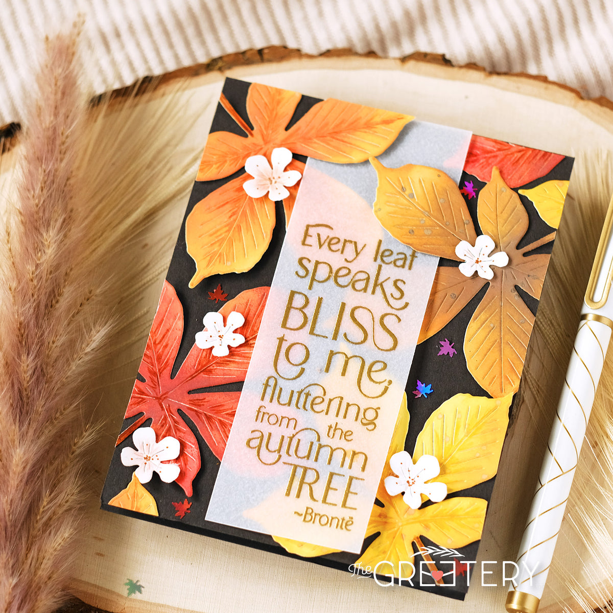 Jumbo Curiosity Buckeye Leaf Die – The Greetery