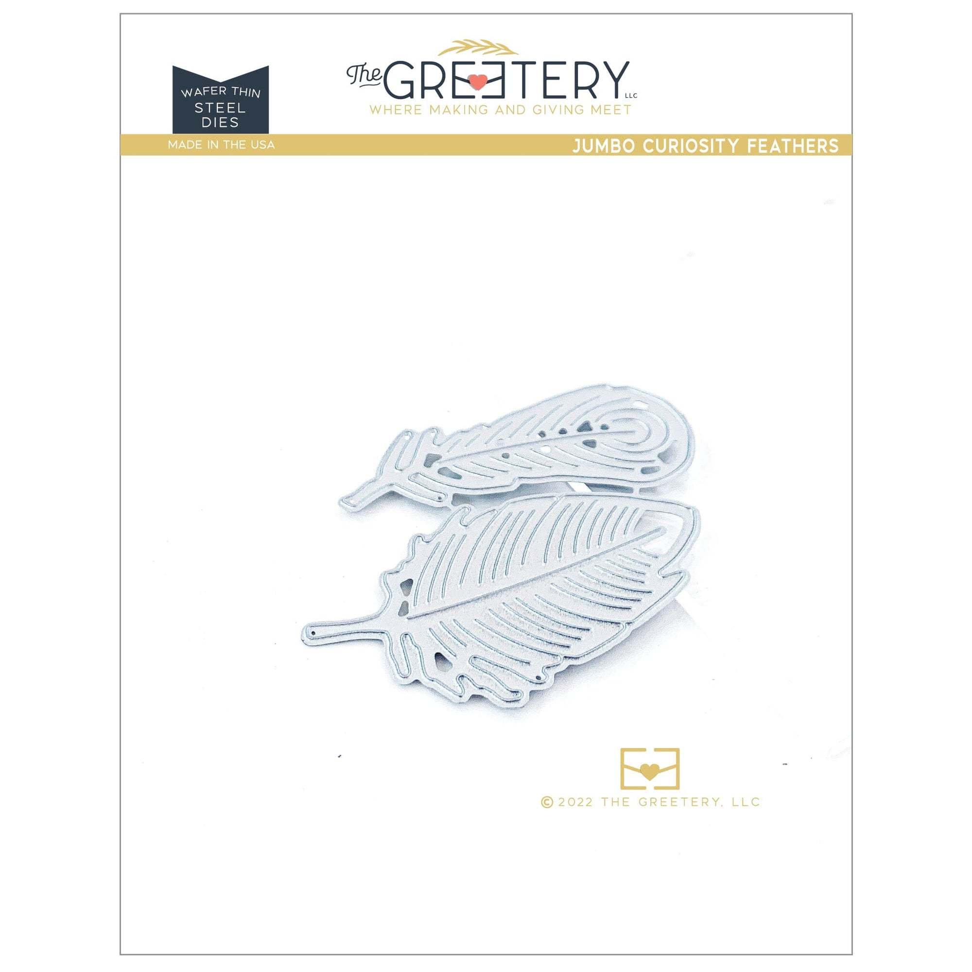 Jumbo Curiosity Feathers Die – The Greetery