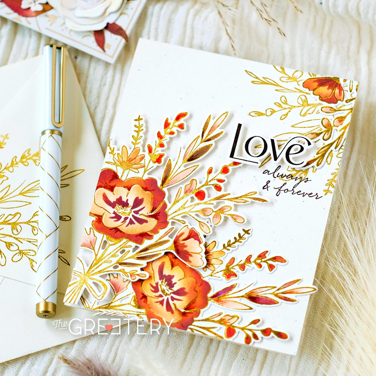 Sketched Wildflower Bouquet Stamp Set – The Greetery