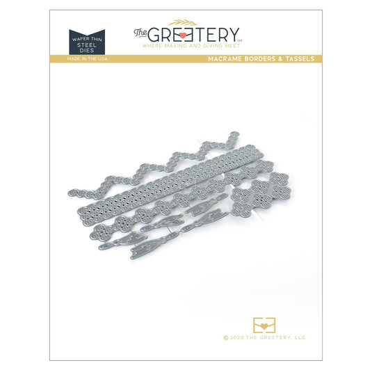 Macrame Borders & Tassels Die – The Greetery