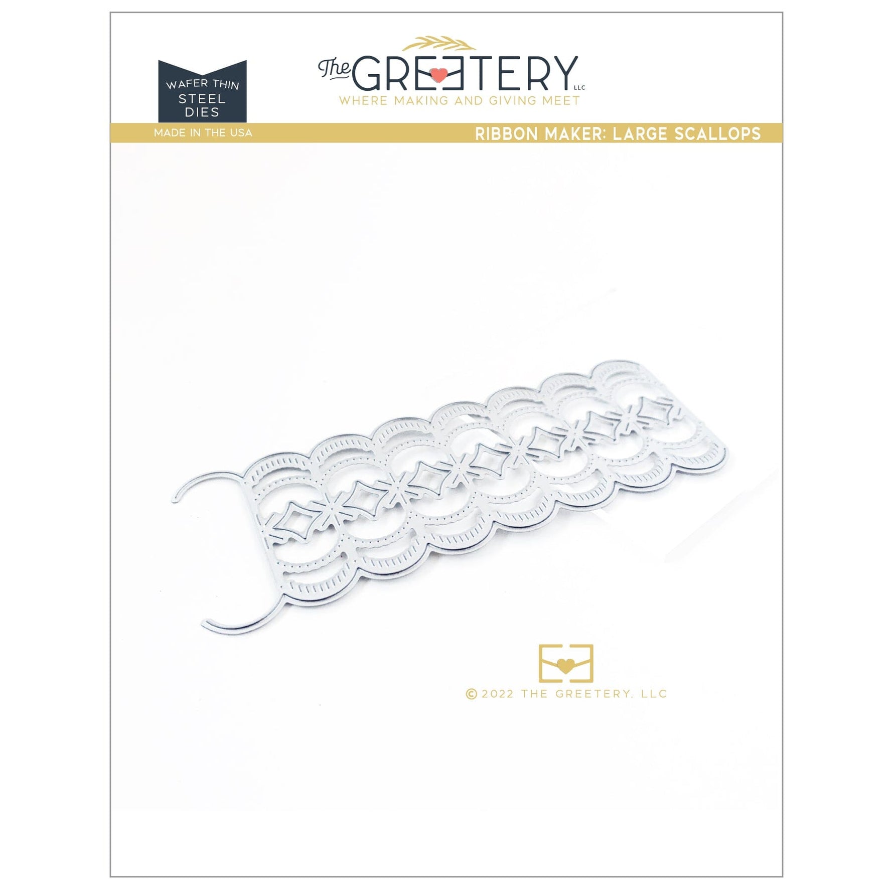 Ribbon Maker: Large Scallops Die – The Greetery