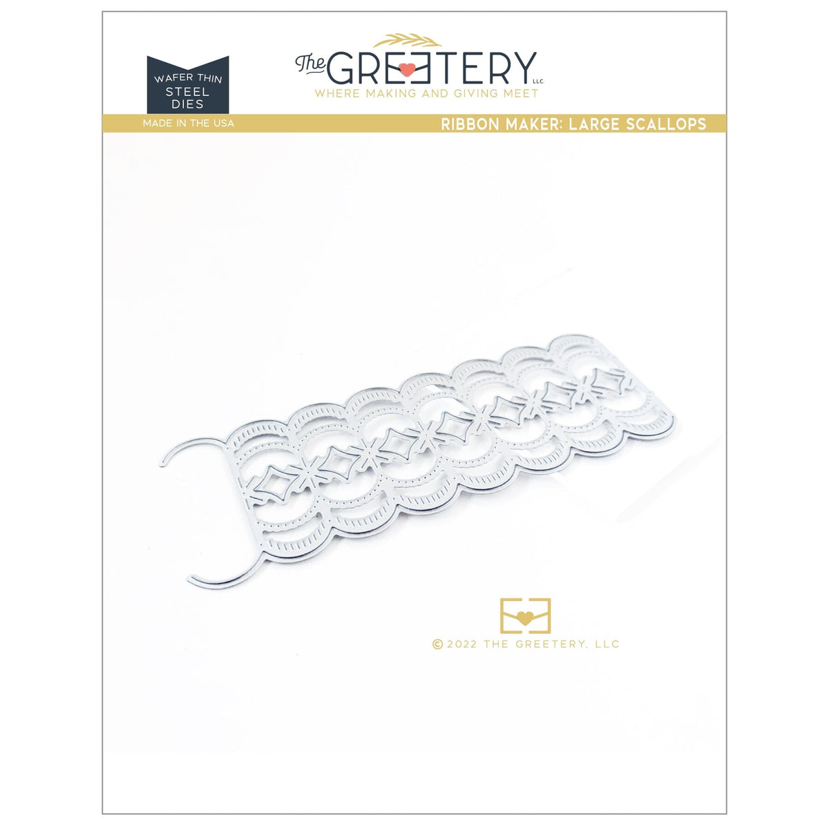 Ribbon Maker: Large Scallops Die – The Greetery