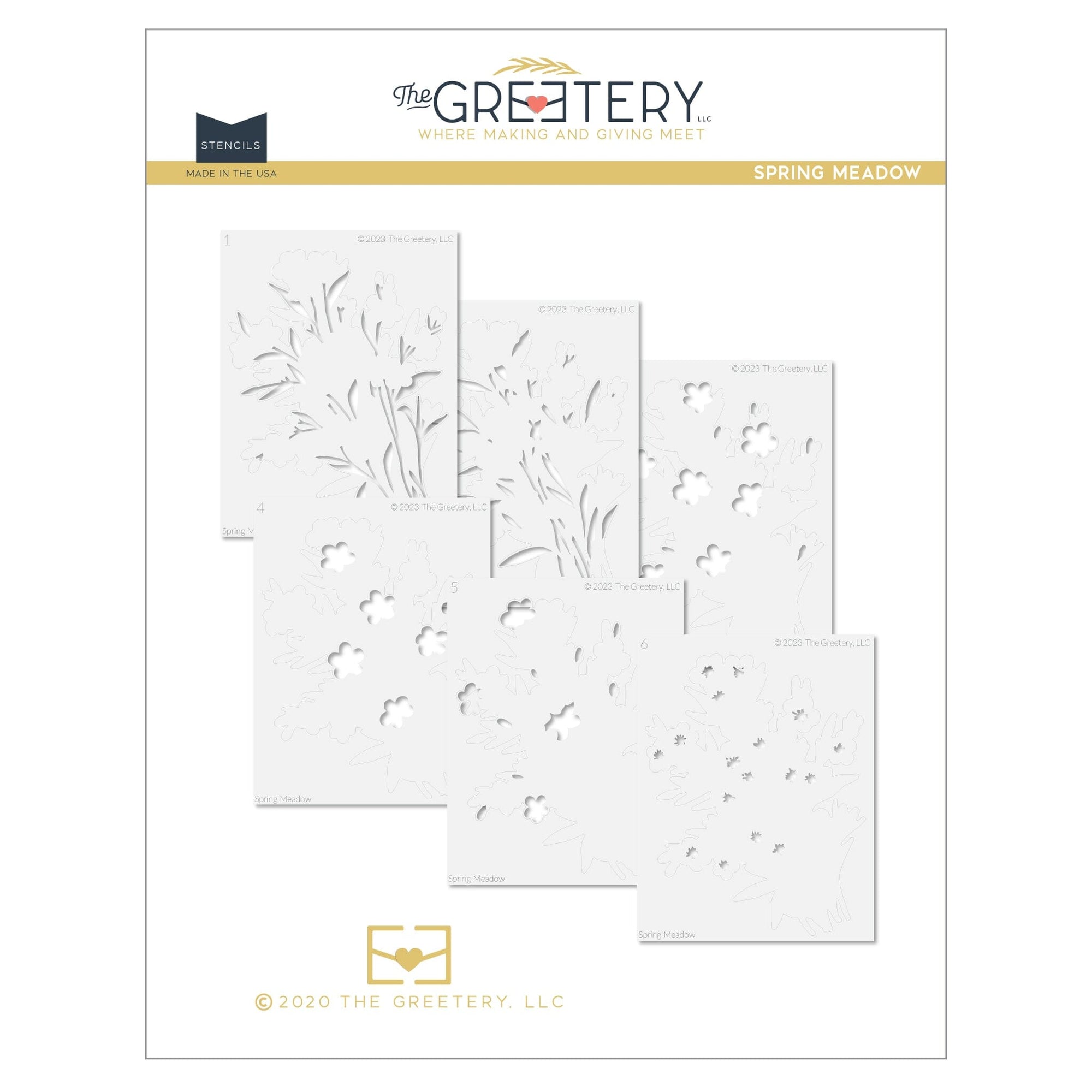 Spring Meadow Stencil – The Greetery
