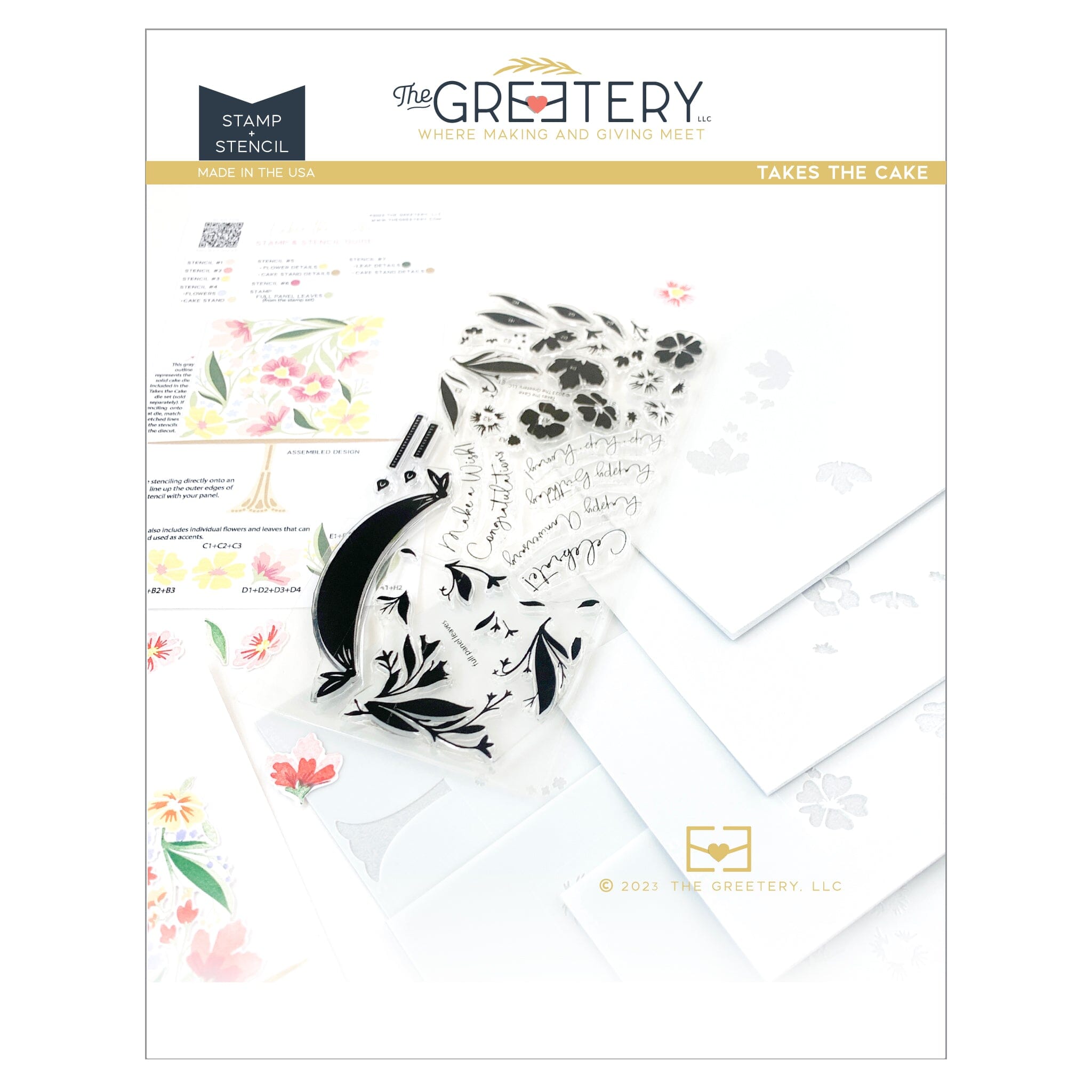 Takes the Cake Stamp + Stencil – The Greetery